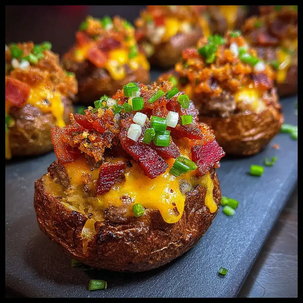 Incredible 30-Minute Cajun Bacon Cheeseburger Potato Skin Bombs