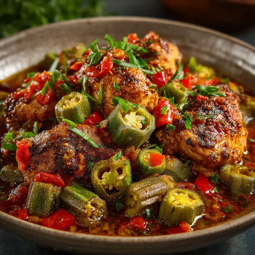 Amazing Creole Chicken And Okra in 30 Minutes