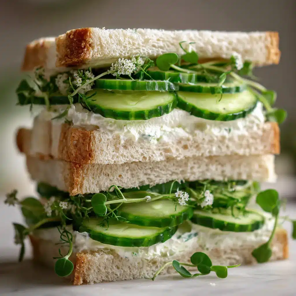 Magical 5-Minute Cucumber And Watercress Tea Sandwiches