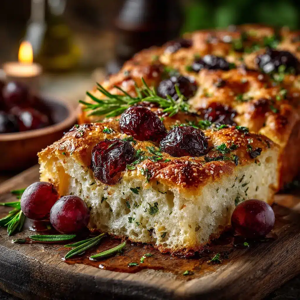 Irresistible 30-Minute Grape Focaccia With Rosemary