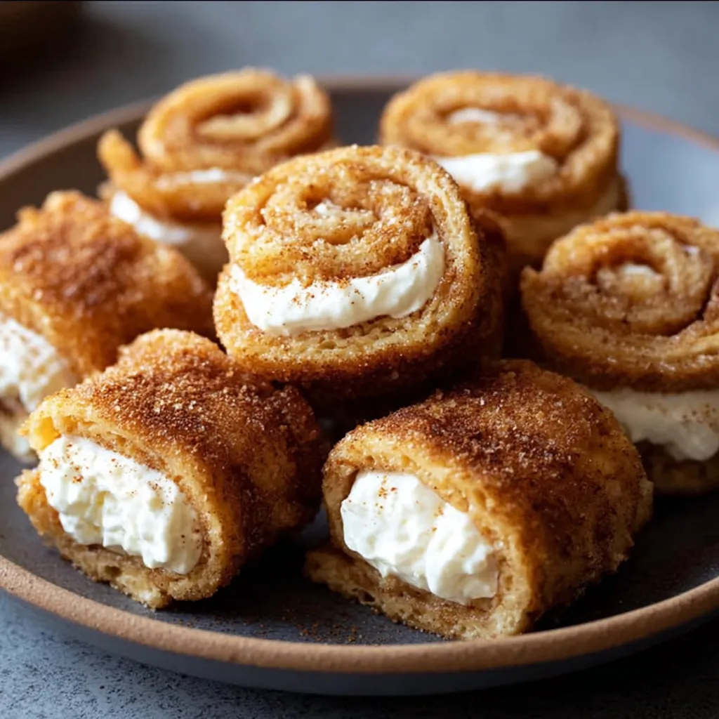 30-Minute Classic Crispy Keto Cinnamon Cream Cheese Roll Ups