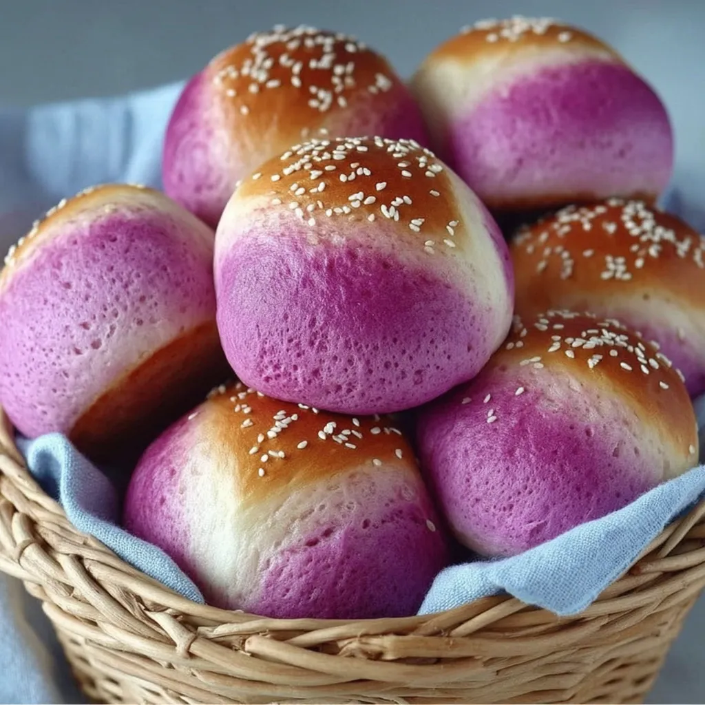 30-Minute Amazing Purple Sweet Potato Buns