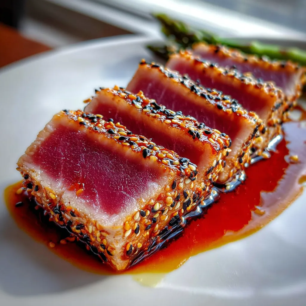 20-Minute Incredible Seared Ahi Tuna With Asian Glaze