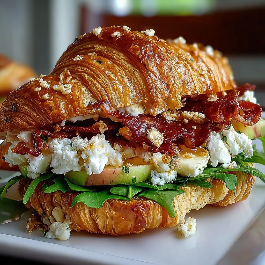 Apple & Goat Cheese Croissant Sandwich: A Delightful Breakfast or Snack