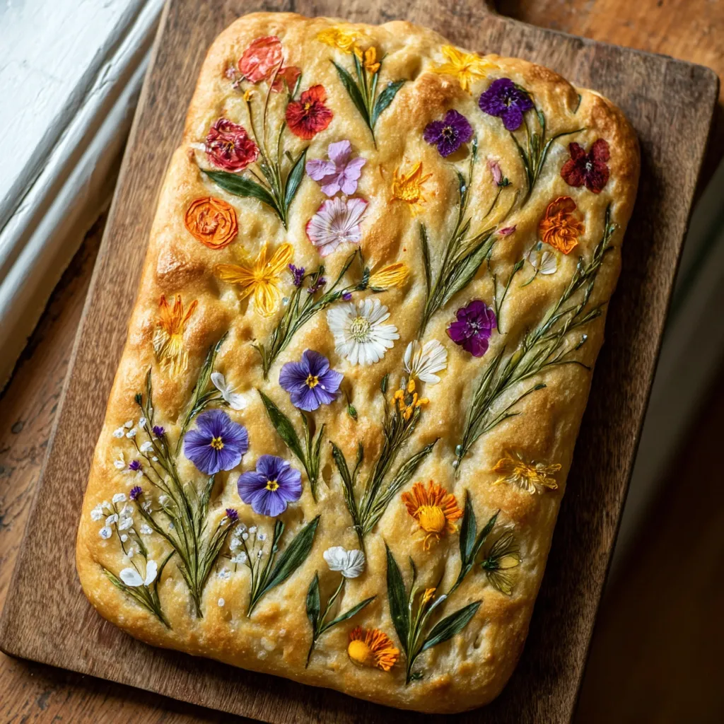 Edible Flower Focaccia